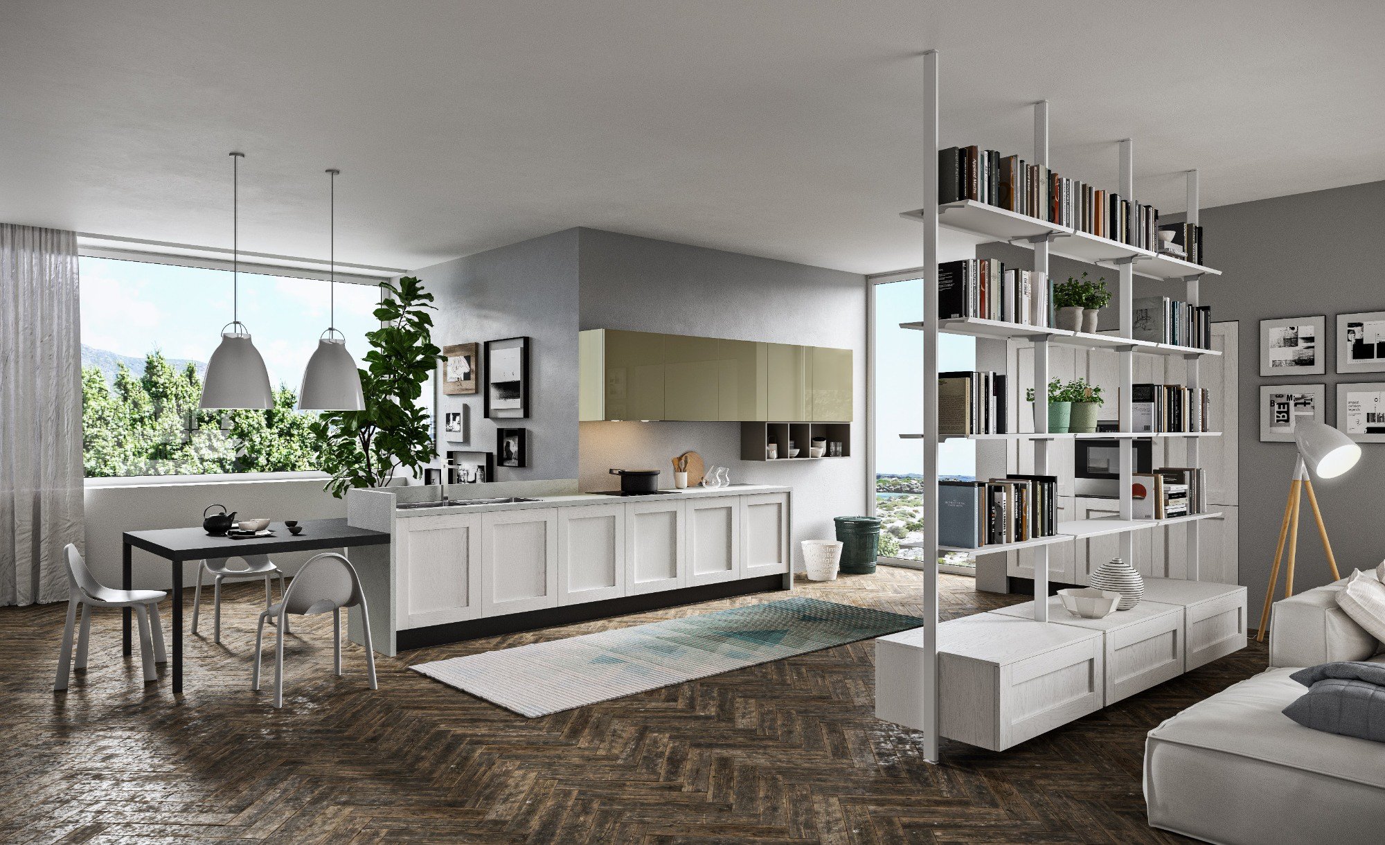 Come arredare cucina e soggiorno open space